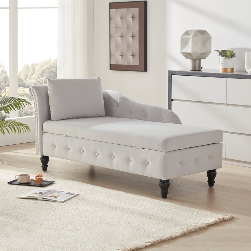 Willa Arlo™ Interiors Eastham Upholstered Chaise Lounge & Reviews | Wayfair