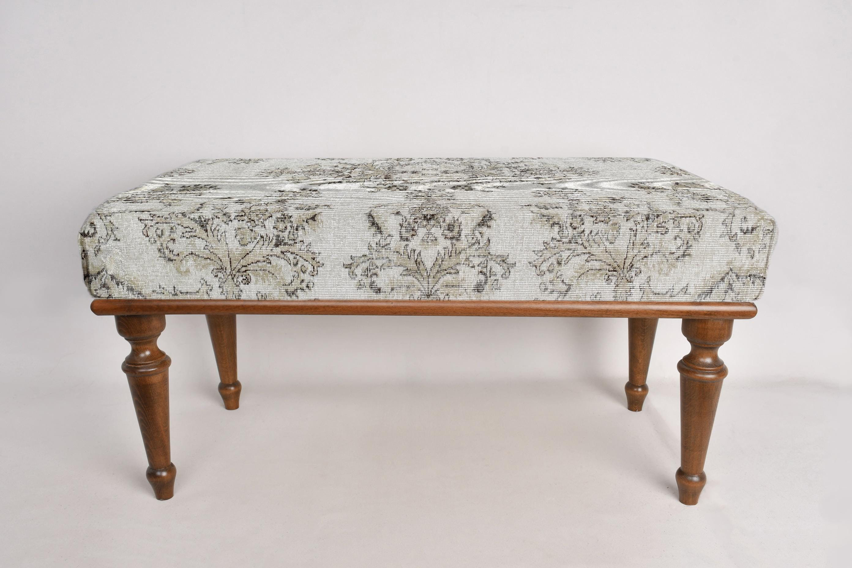 Bungalow Rose Floral Desing Bench, Medallion Bench, Ottoman Bench ...