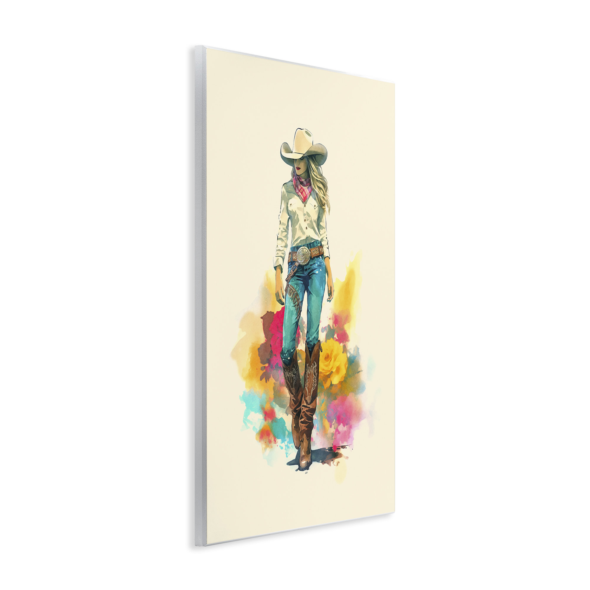Ebern Designs Prairie Princess Cowgirl Wall Plaque Art by Andrea Haase ...