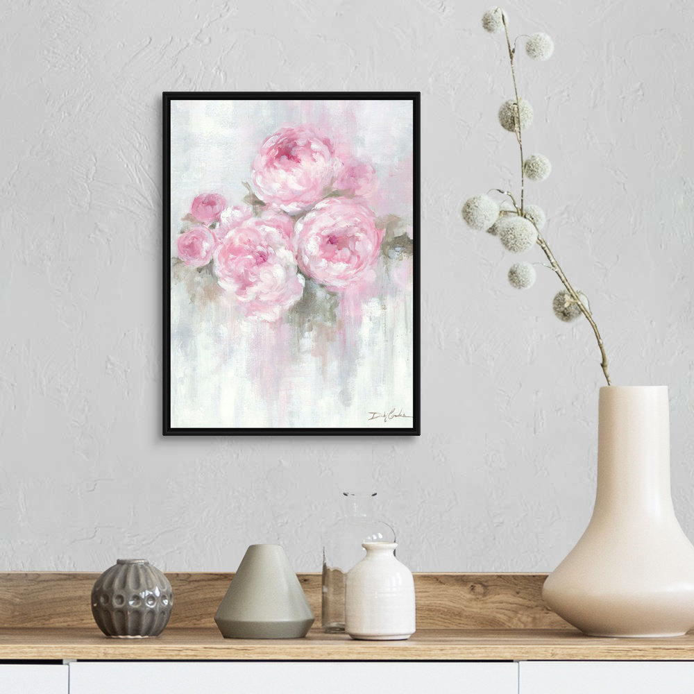 House of Hampton® Pink Peonies Framed On Canvas by Debi Coules Painting ...