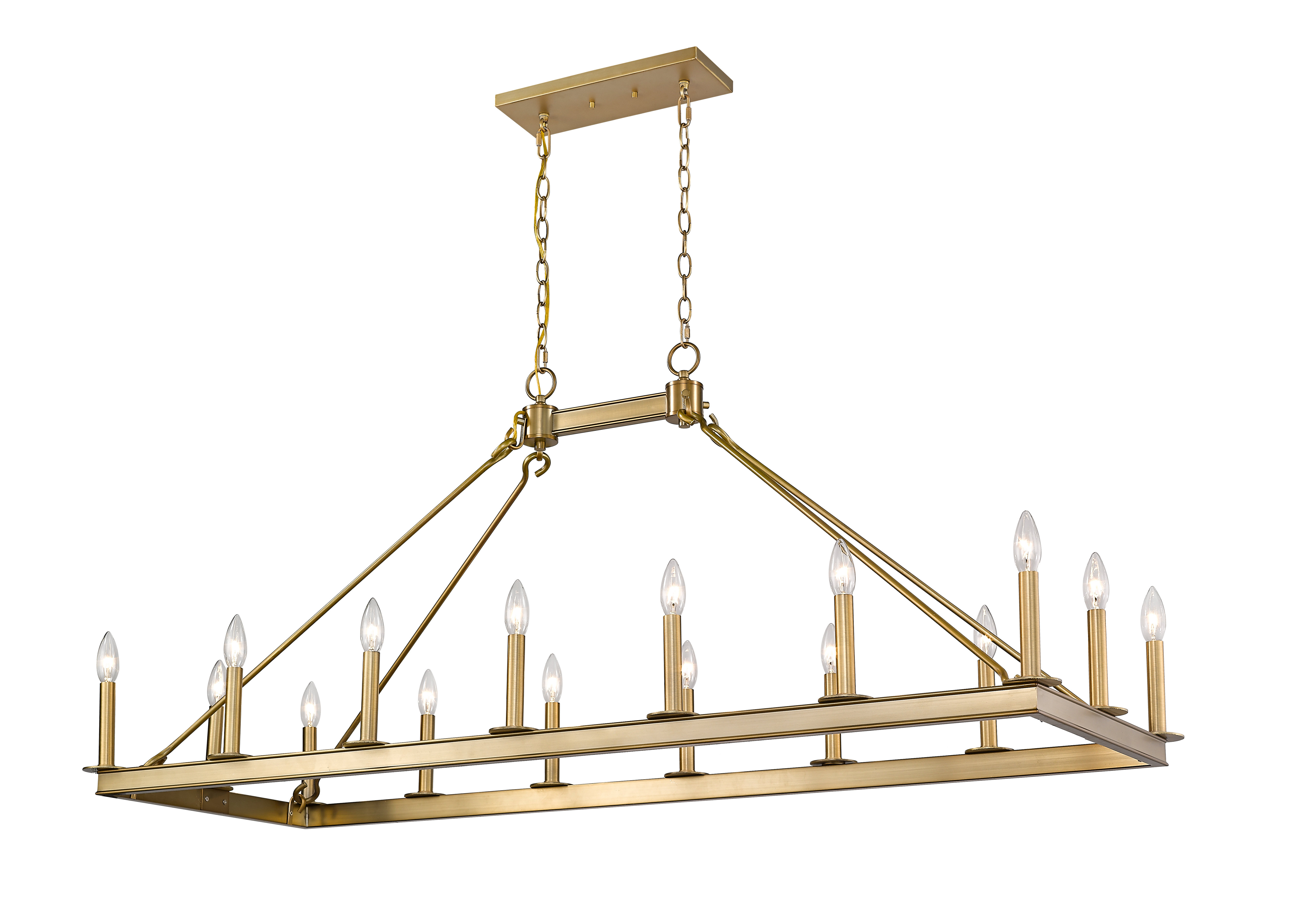 Mercer41 Engle 16 - Light cluster Rectangle Pendent | Wayfair