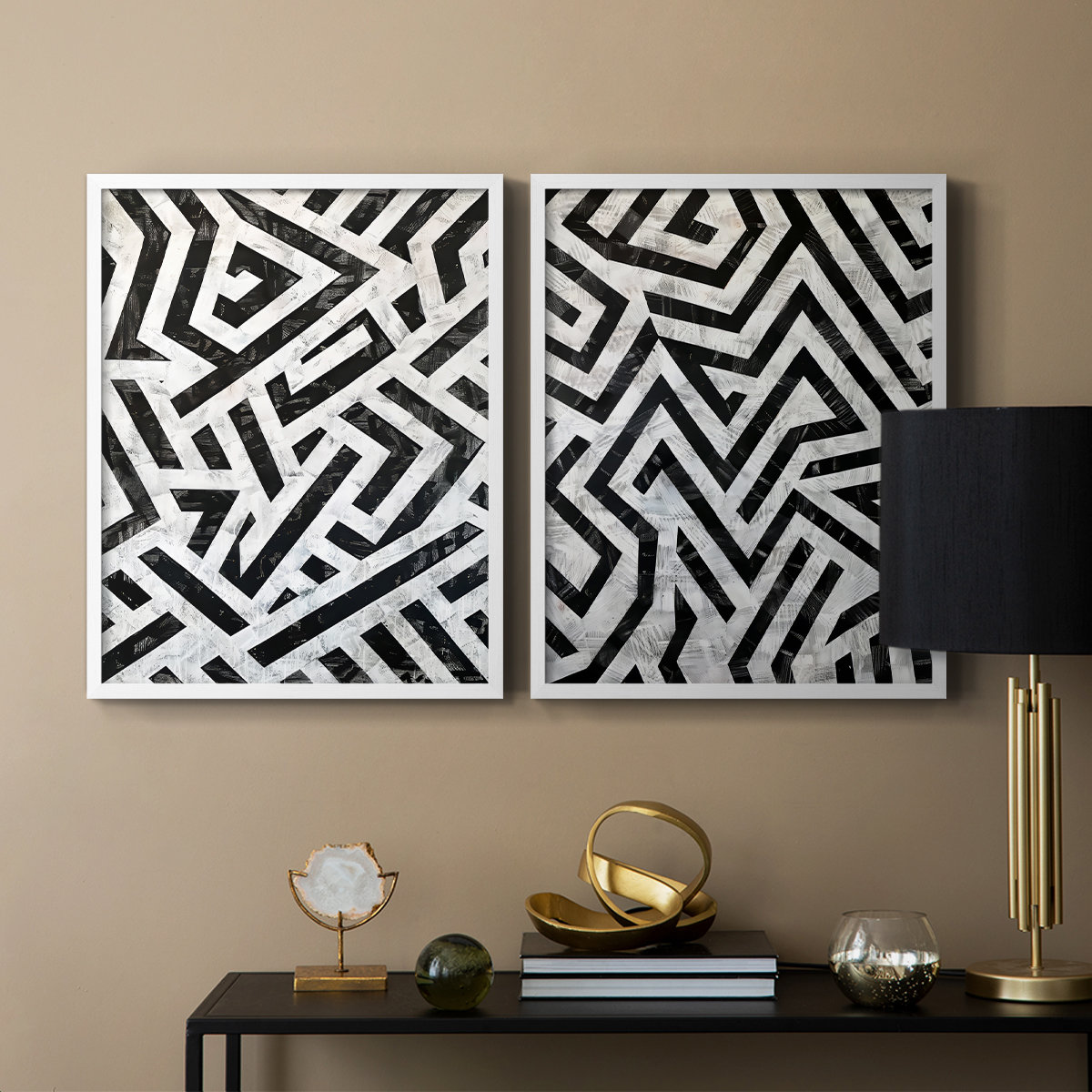 Wrought Studio™ ABSTRACT Series XXXIV-Premium Framed Print -Ready to ...