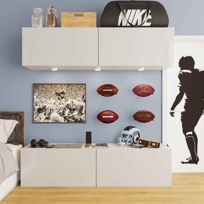 Rebrilliant Ixelles Football Wall Mounted Sports Rack & Reviews | Wayfair