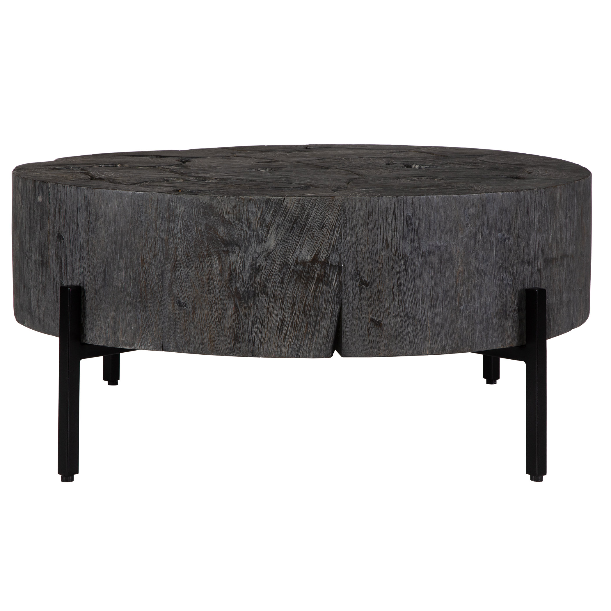 Millwood Pines Adjoin Rustic Black Coffee Table - Wayfair Canada
