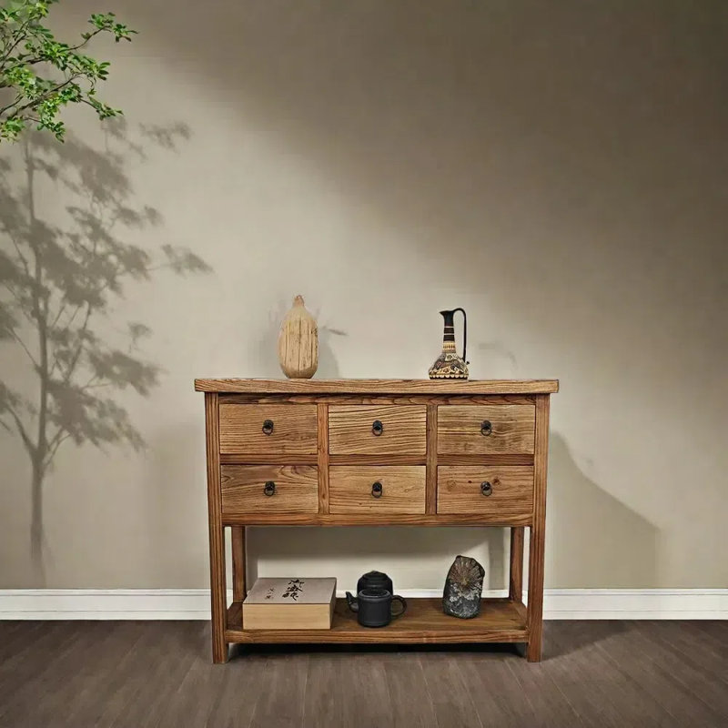 Trentastic Trails Old Elm Wood Entry Cabinet | Wayfair