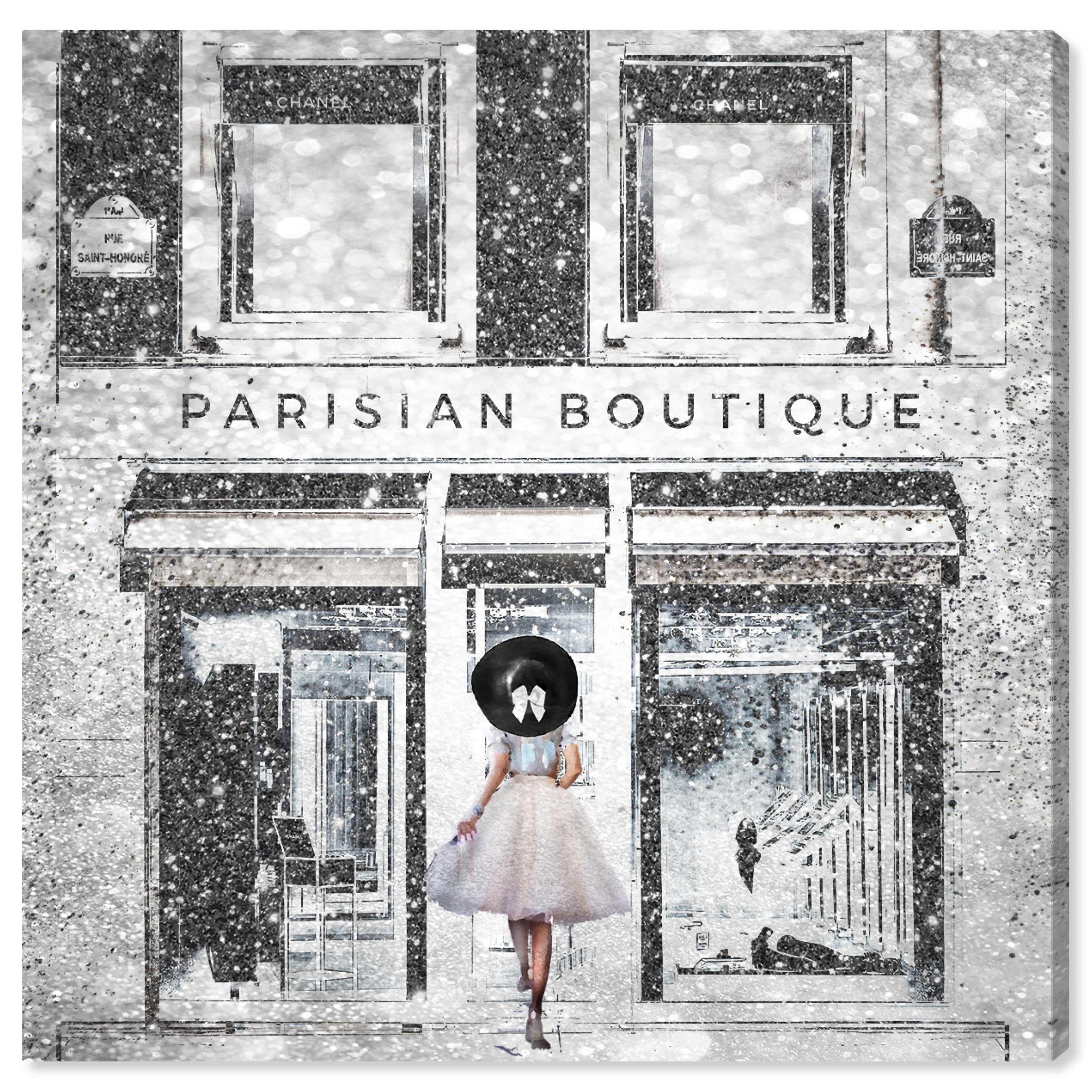 Oliver Gal Prints Parisian Boutique - Wrapped Canvas Graphic Art | Wayfair