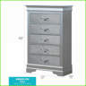 Latitude Run® Chests & Wardrobes, Modern Silver Champagne Croc Texture ...