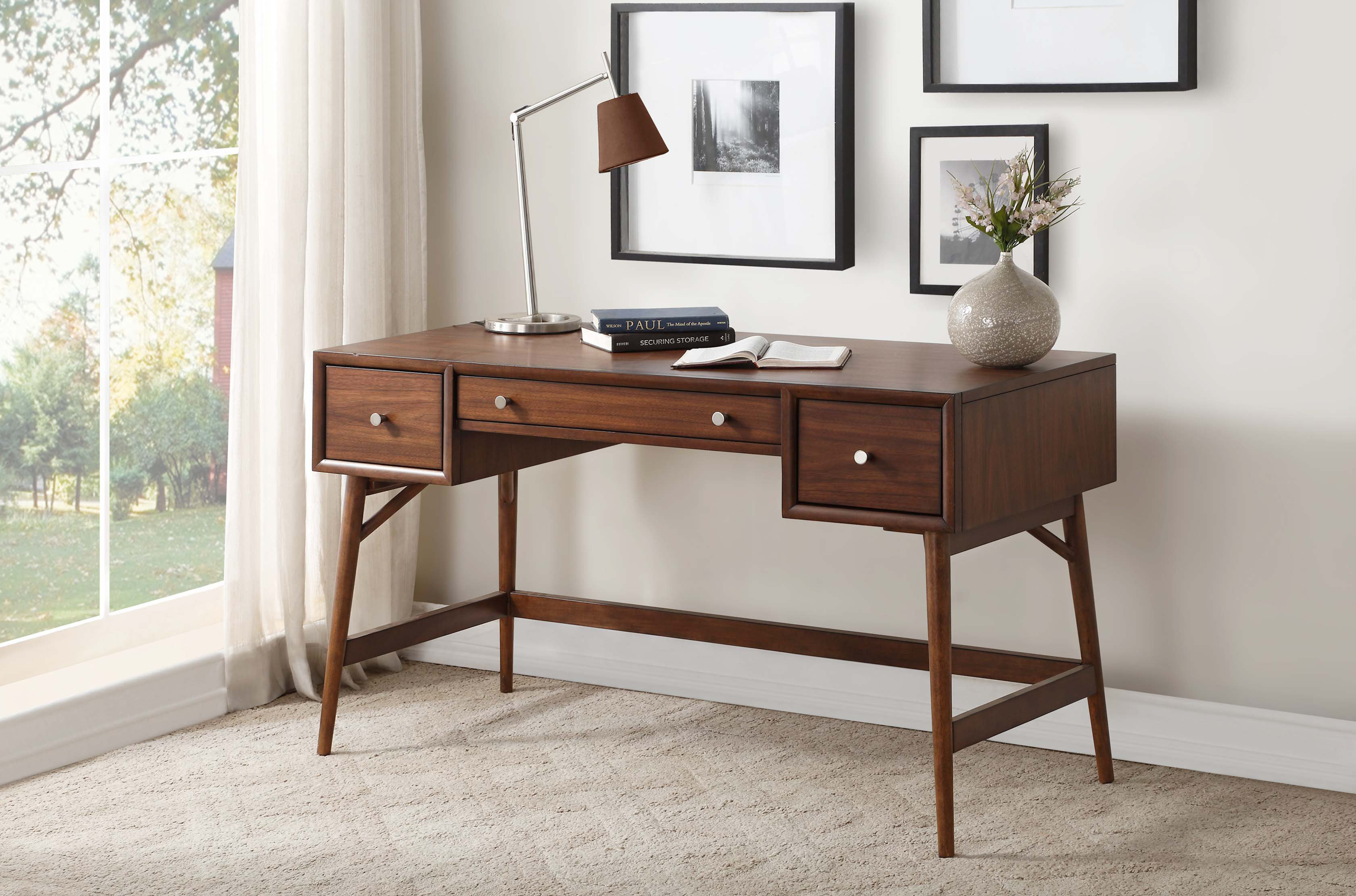 KUNMINGZHUANGZHEN Modern Styling Counter Height Writing Desk Storage ...