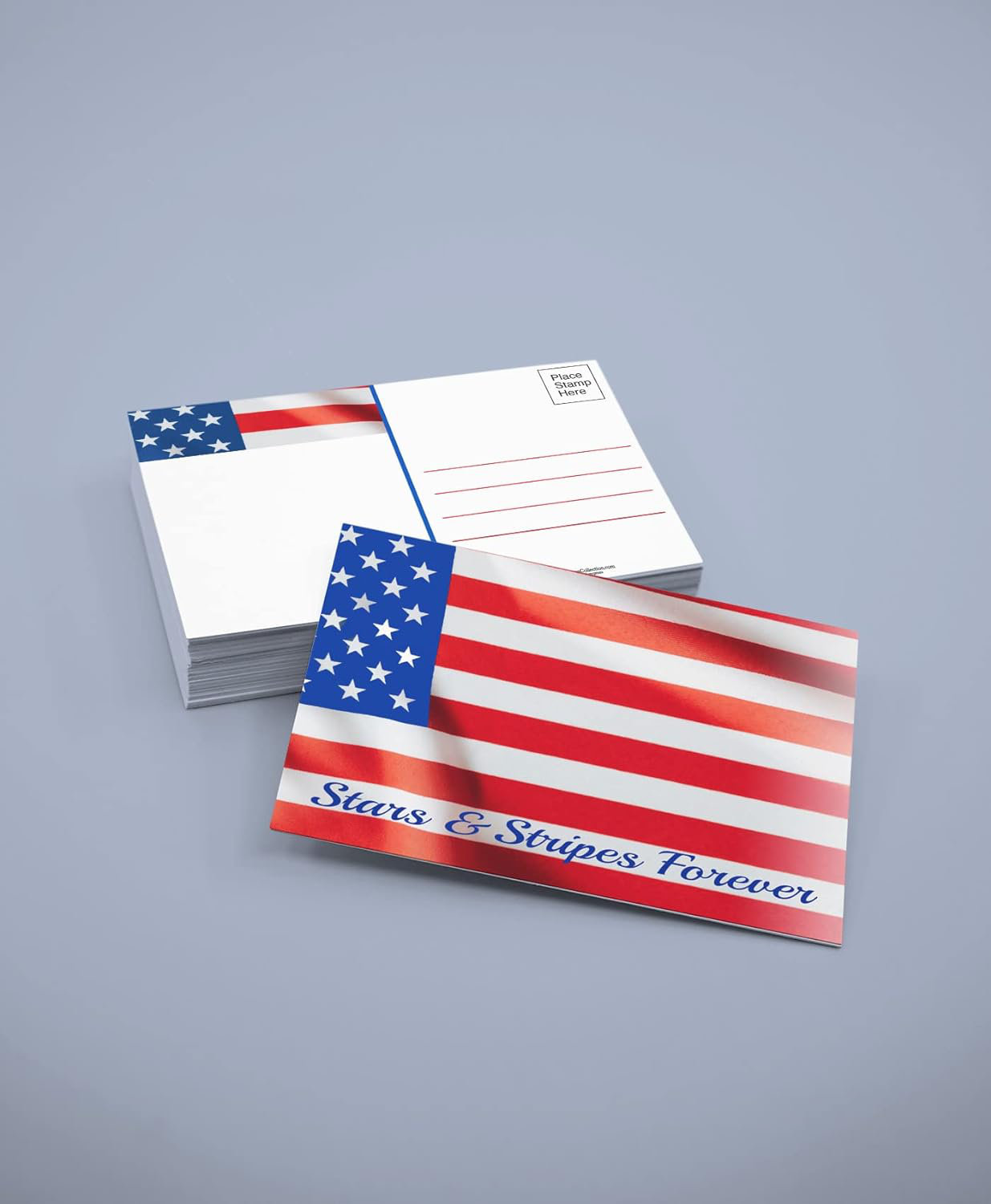The Holiday Aisle® - American Flag Patriotic Stars & Stripes Postcards ...