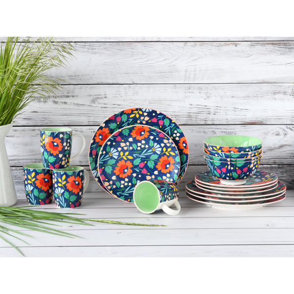Creatable Folklore 16 Piece Dinnerware Set, Service for 4 | Wayfair.co.uk