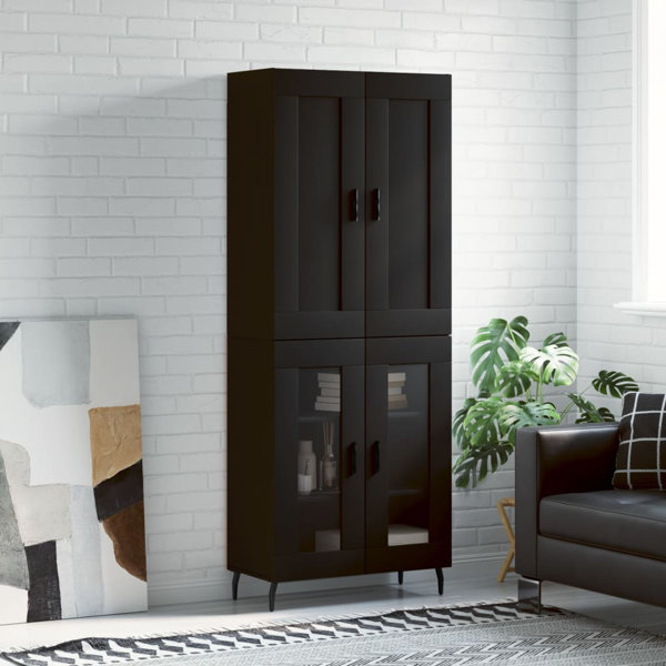 Dongguan Xiyite Trading Co., Ltd. Highboard black 69.5cm x 34cm x 180cm ...