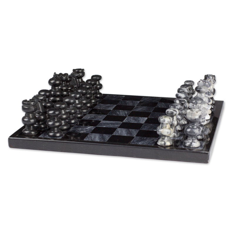 Mercer41 Handmade Besaw Gray Chess Board Game & Reviews | Wayfair