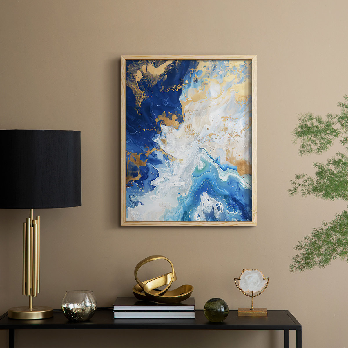 George Oliver ABSTRACT Series CDIV Framed Print - Solid Wood | Wayfair