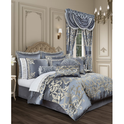 blue designer bedding