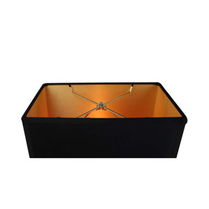 Wrought Studio™ 9'' H Linen Rectangular Lamp Shade & Reviews | Wayfair