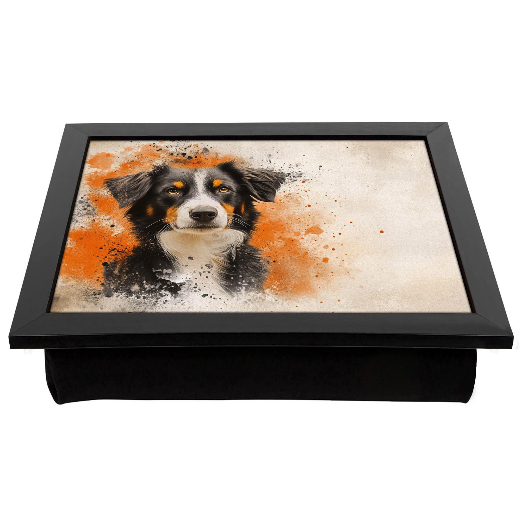 George Oliver Border Collie Dog Vol.5 Lap Tray with Cushion | Wayfair.co.uk