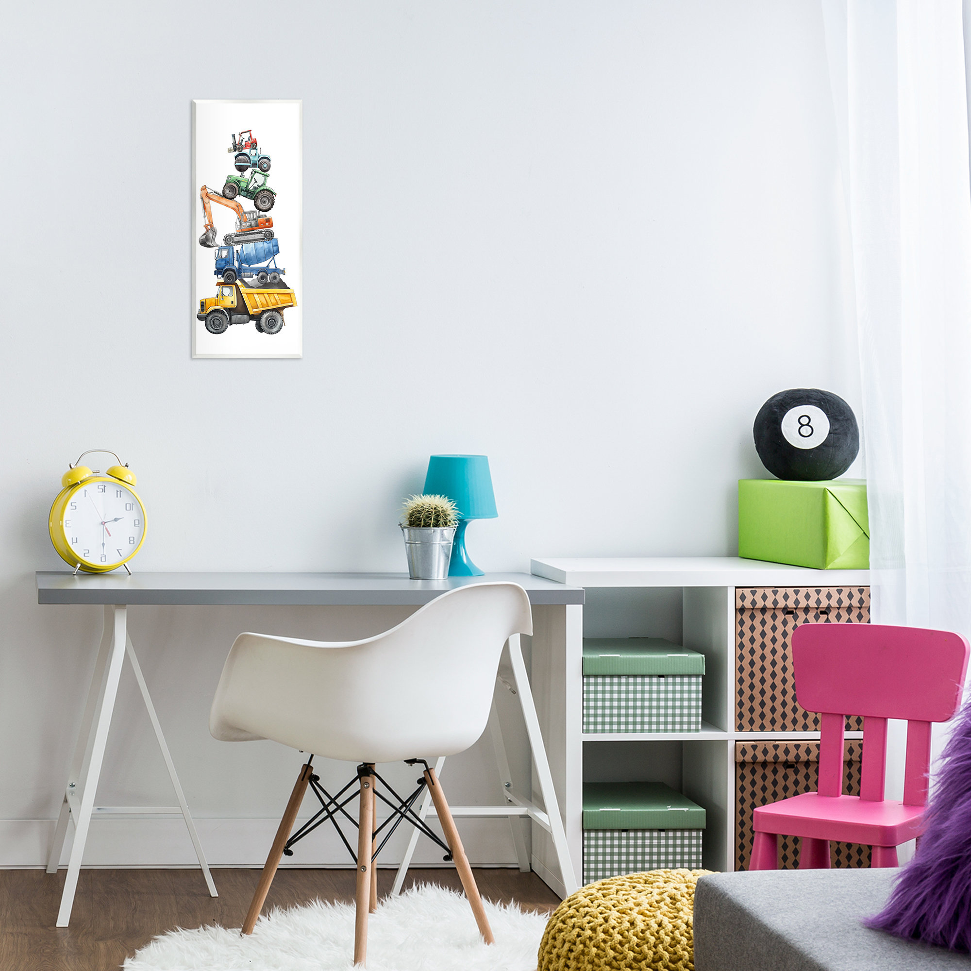 Ebern Designs Keep Moving Construction Stack Wall Plaque, design by ...