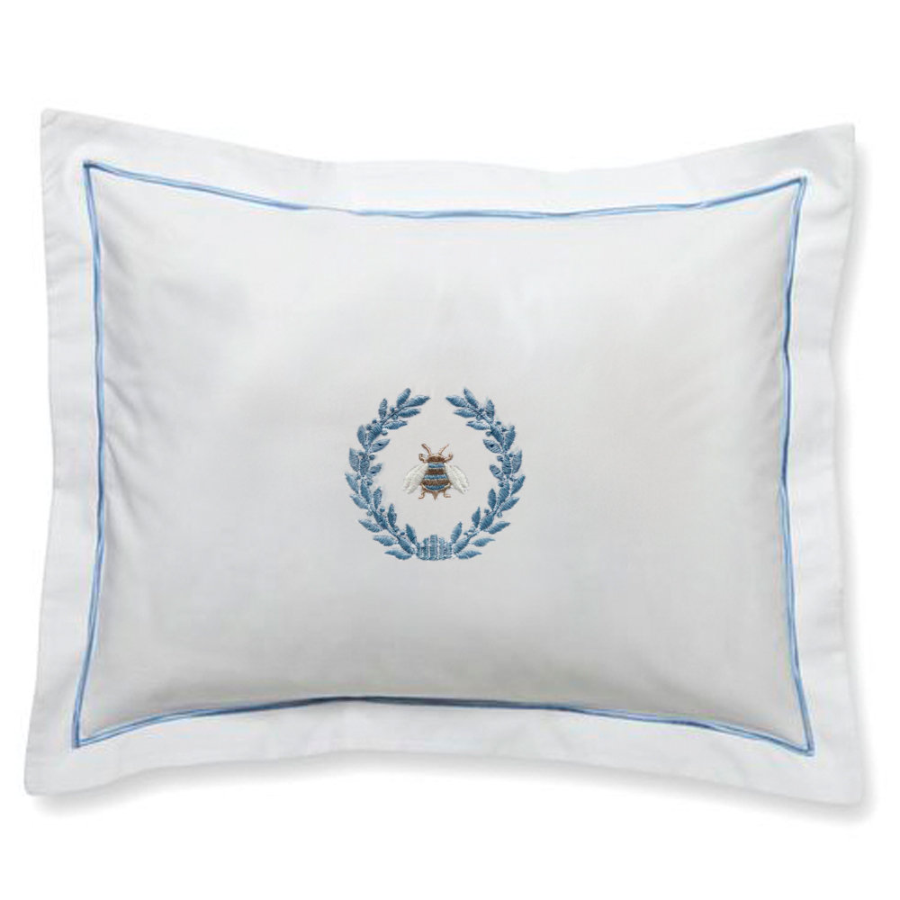 Jacaranda Living Napoleon Bee Wreath Boudoir Cotton Lumbar Pillow Cover ...