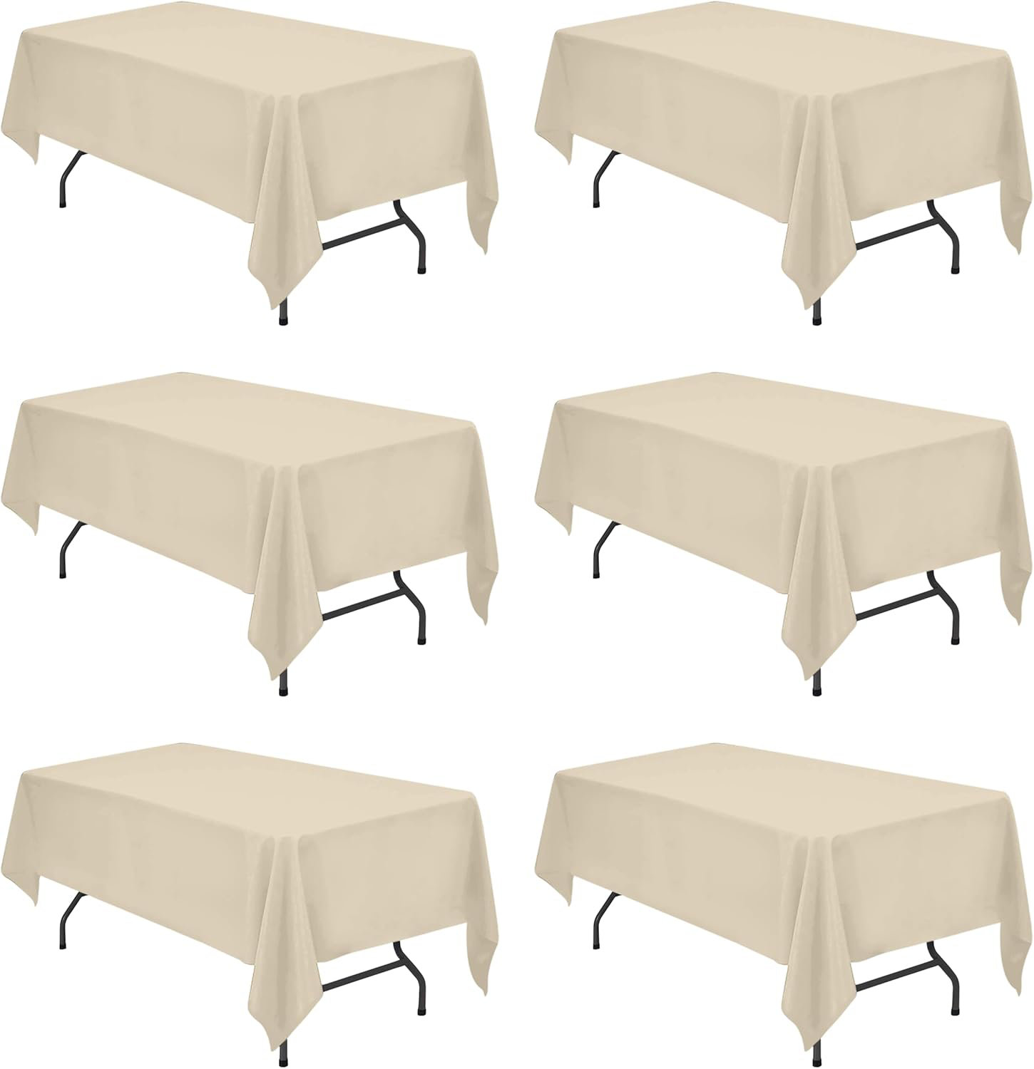 Hokku Designs 6 Pack Tablecloths For 6 Foot Rectangle Tables | Wayfair