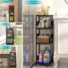 Ebern Designs 4-Tier Expandable Slim Storage Rack, Freestanding Narrow ...