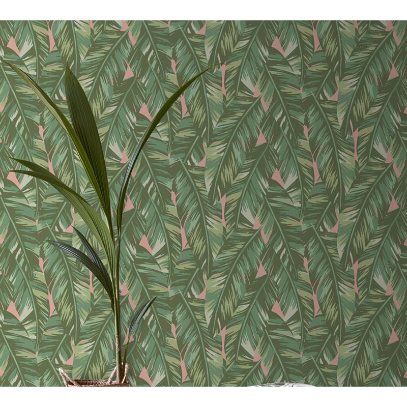 Bay Isle Home™ Phyllis Tropical Leaves 33' L x 20.5" W Wallpaper Roll ...