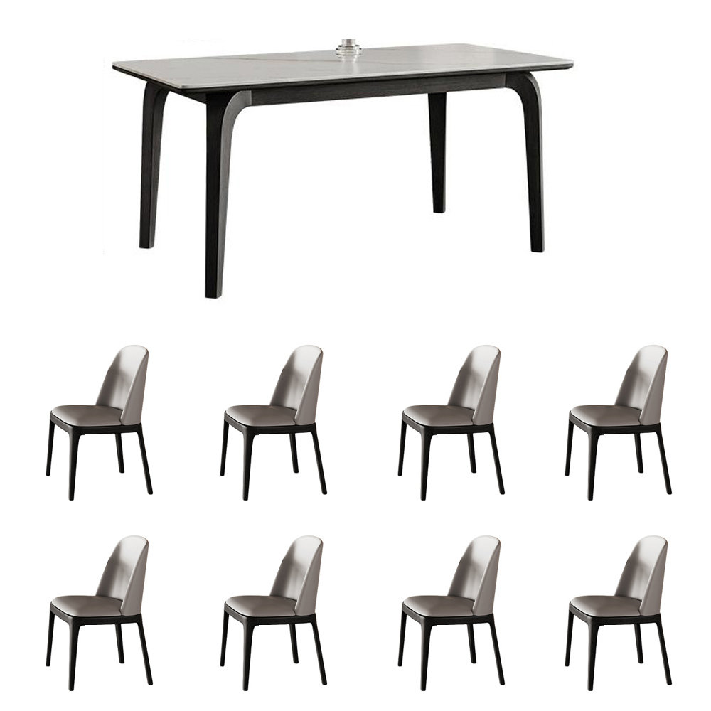 dujinlong home Modern Ash Wood Dining Table Chair Combo | Wayfair