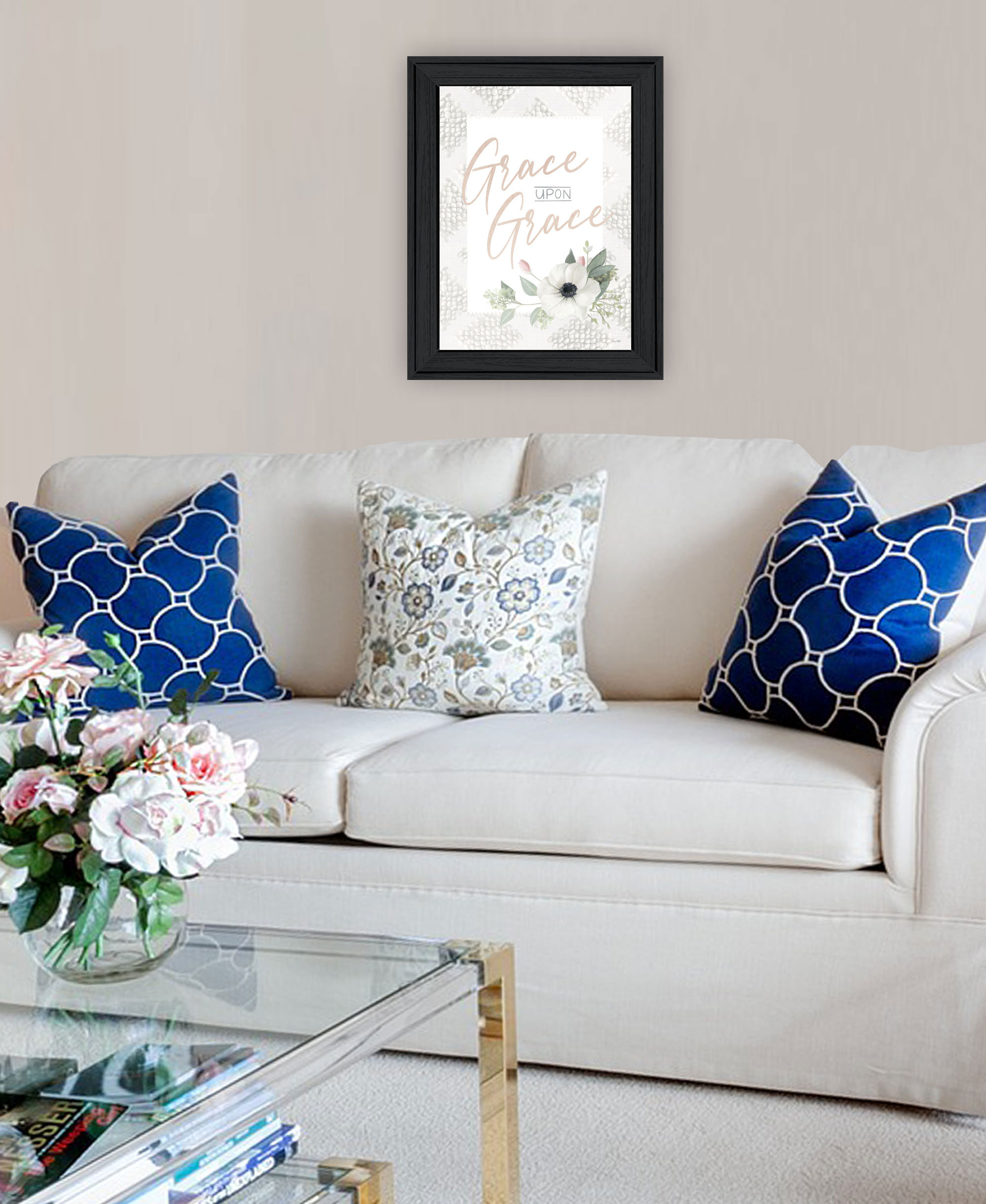 August Grove® Grace Upon Grace Framed Wall Art for Living Room, Home ...