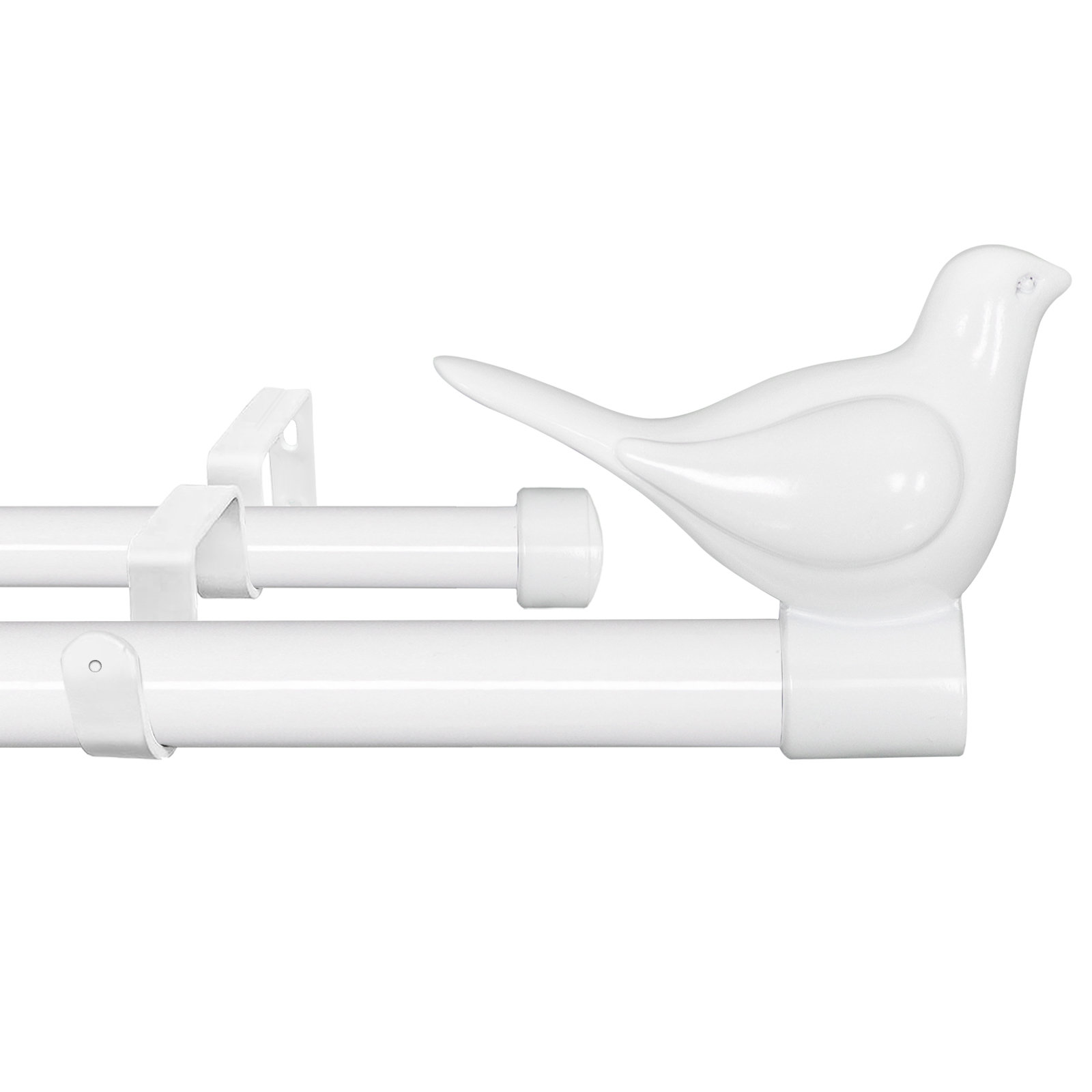 Winston Porter Nazeef MERIVILLE 3/4" Diameter Farmhouse Double Window ...