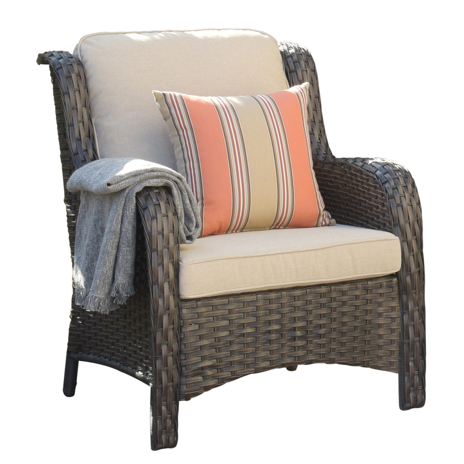 XIZZI Outdoor Rattan Sets with End Table & Reviews | Wayfair