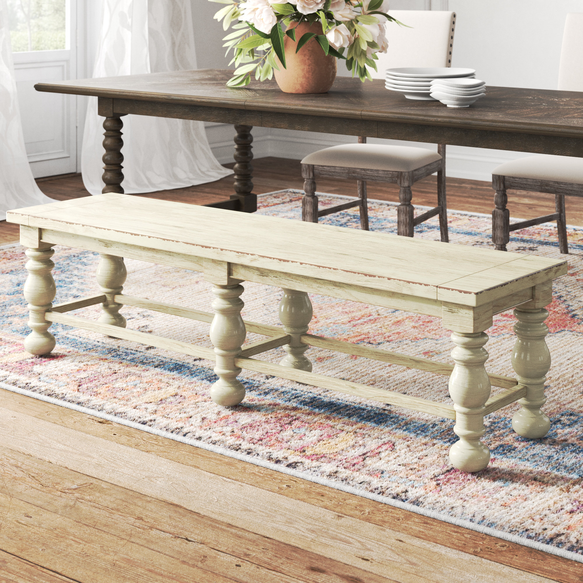 Kelly Clarkson Home Clifton Solid Wood Bench & Reviews | Wayfair