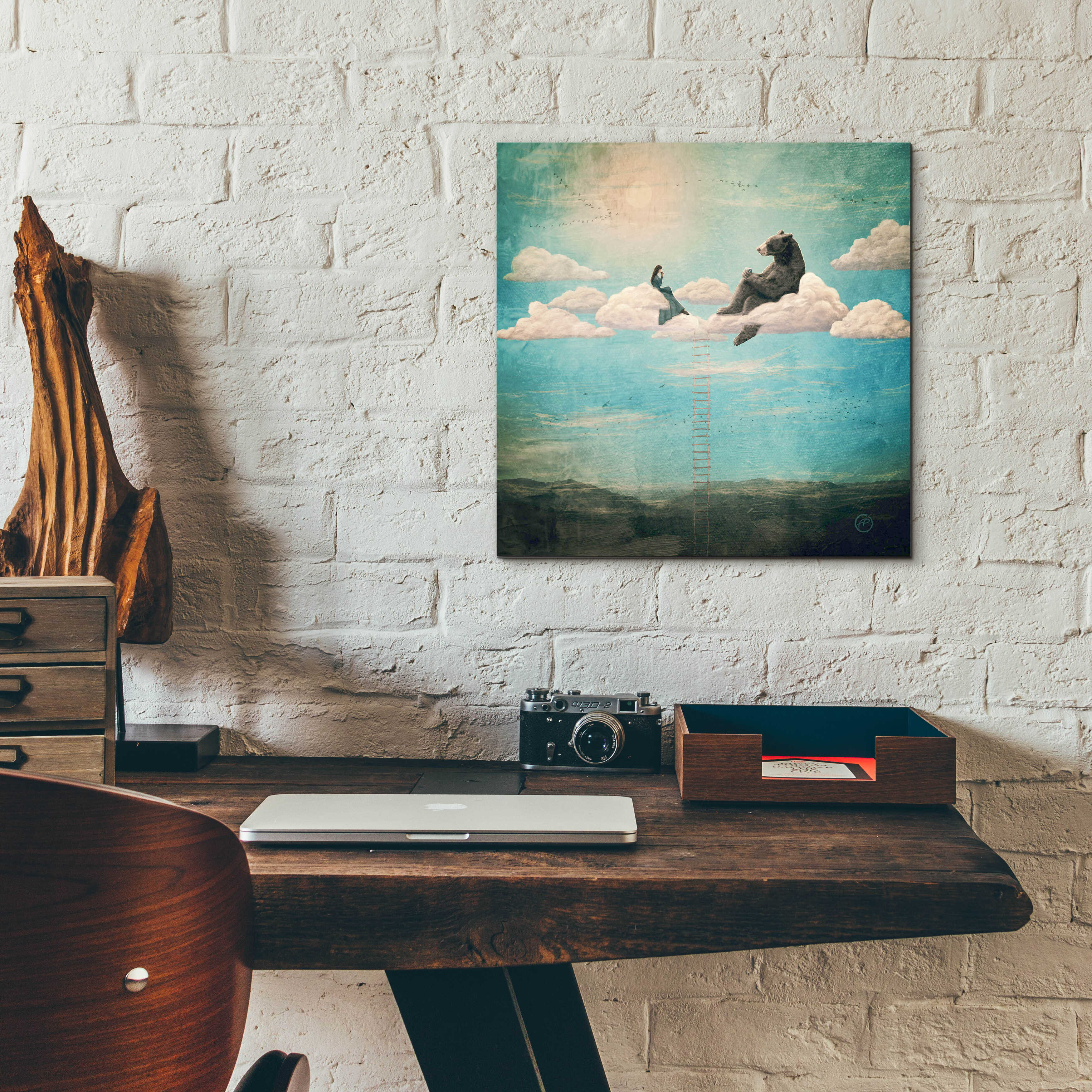 Trinx 'Tea Time With Ala The Bear' by Paula Belle Flores, Acrylic Glass ...