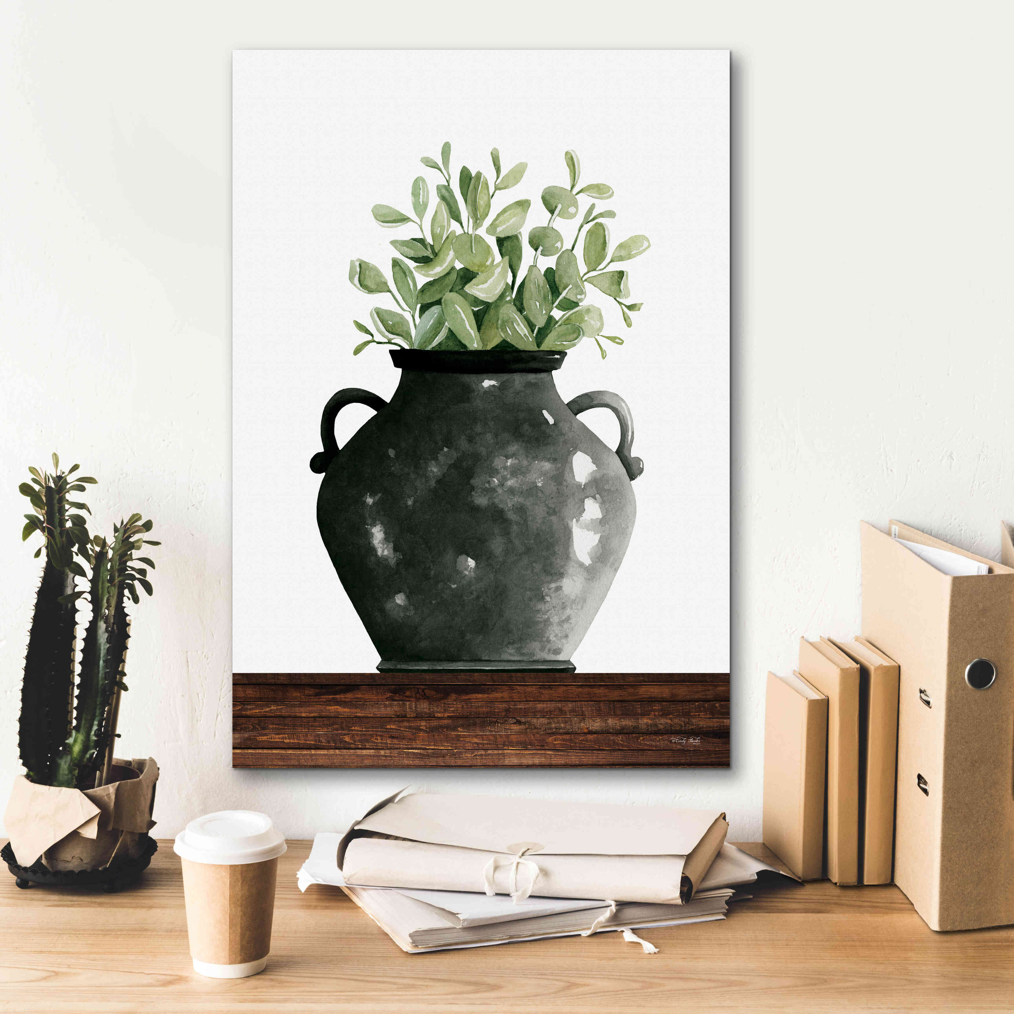 August Grove Epic Graffiti 'Black Pot' By Cindy Jacobs, Giclee Black ...