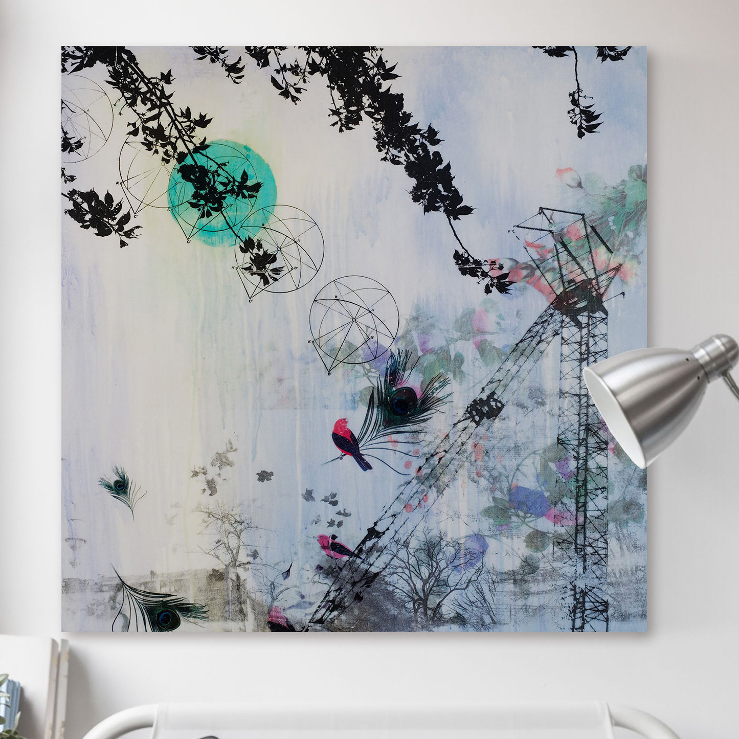 Marmont Hill 'Blue Moon' by Tracy Silva Barbosa Print of Painting on ...