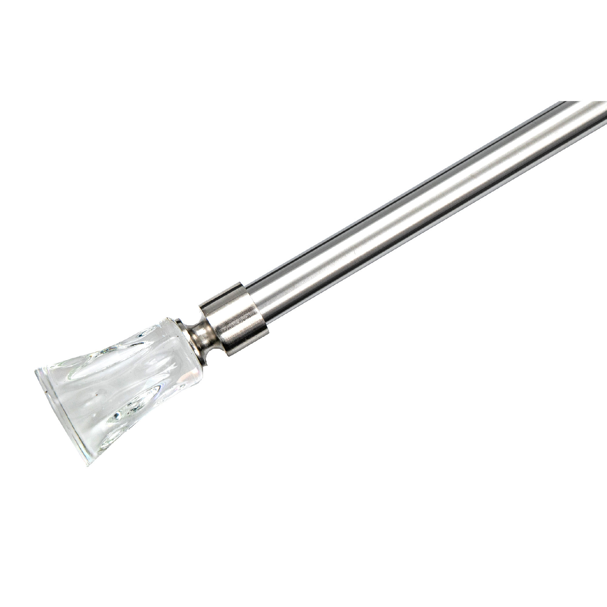 iH casadécor 25/28Mm Drape Pole Set (Sigma - Nickel) (48-84) | Wayfair