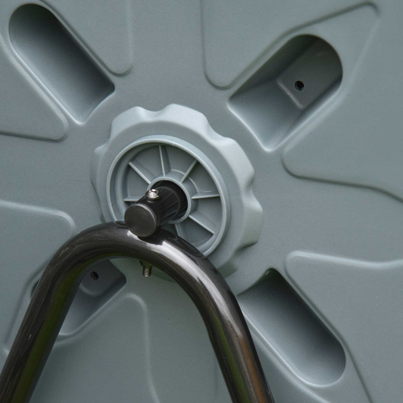 Outsunny Tumbling Compost Bin Outdoor 360° Dual Chamber Rotating ...