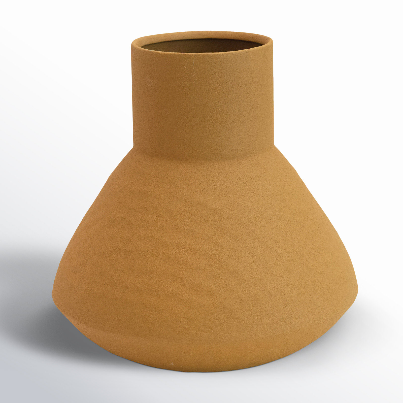 AllModern Adi Mustard 8" Stainless Steel Table Vase & Reviews | Wayfair