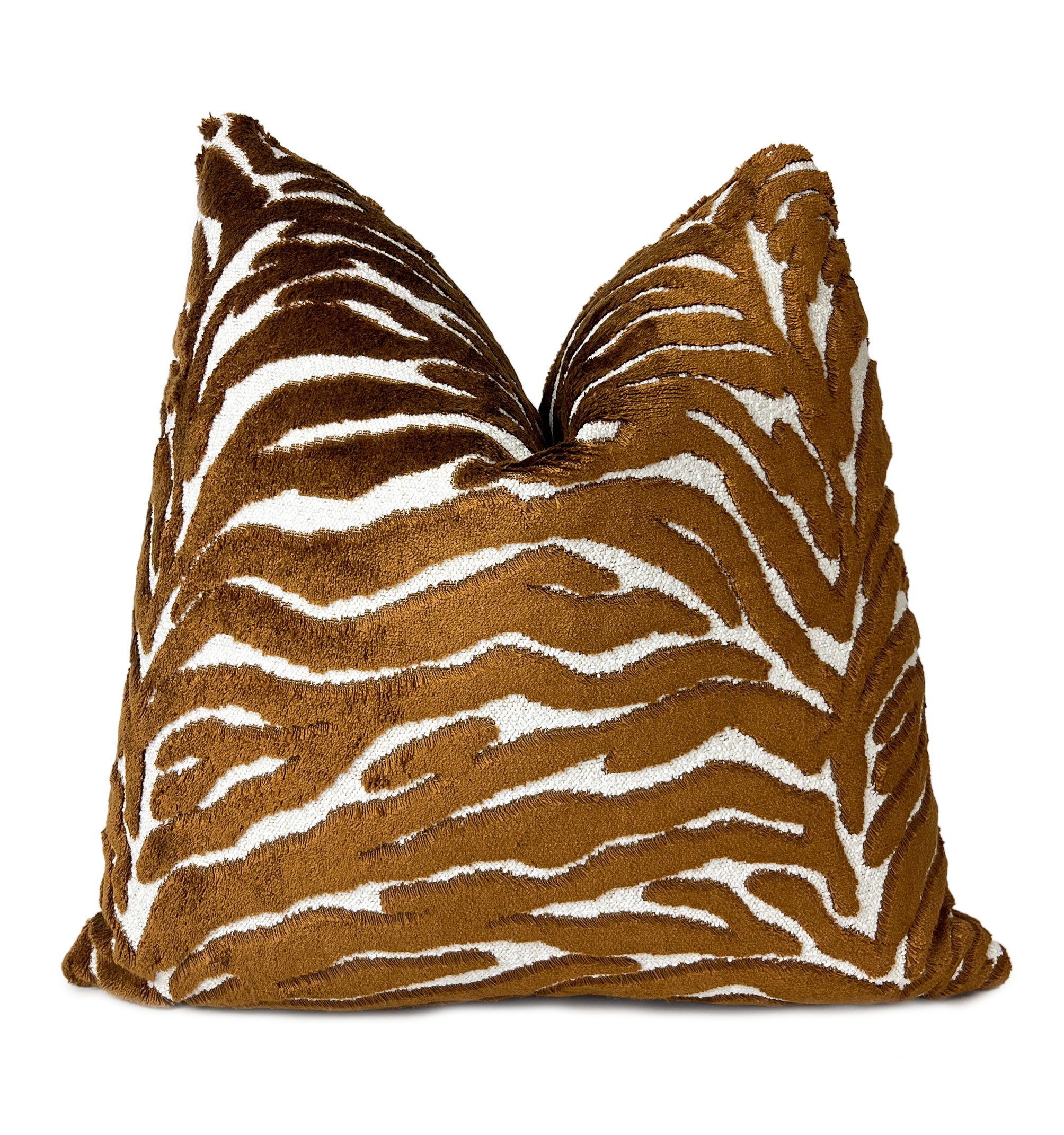 Smithy Home Couture Velvet Zebra Throw Pillow Cover | Wayfair
