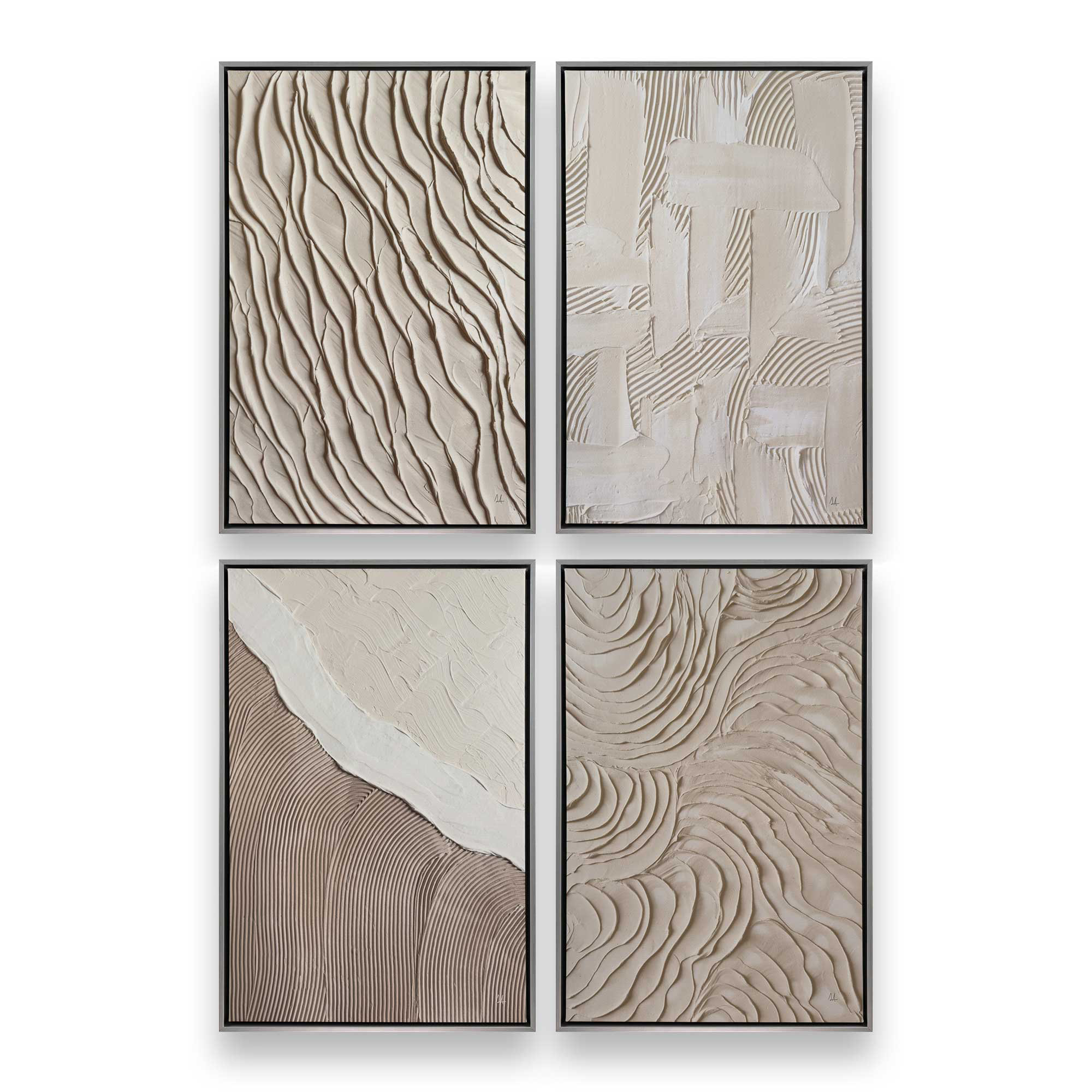 Frametolia Wave Formations Set of 4 Canvas Prints | Wayfair