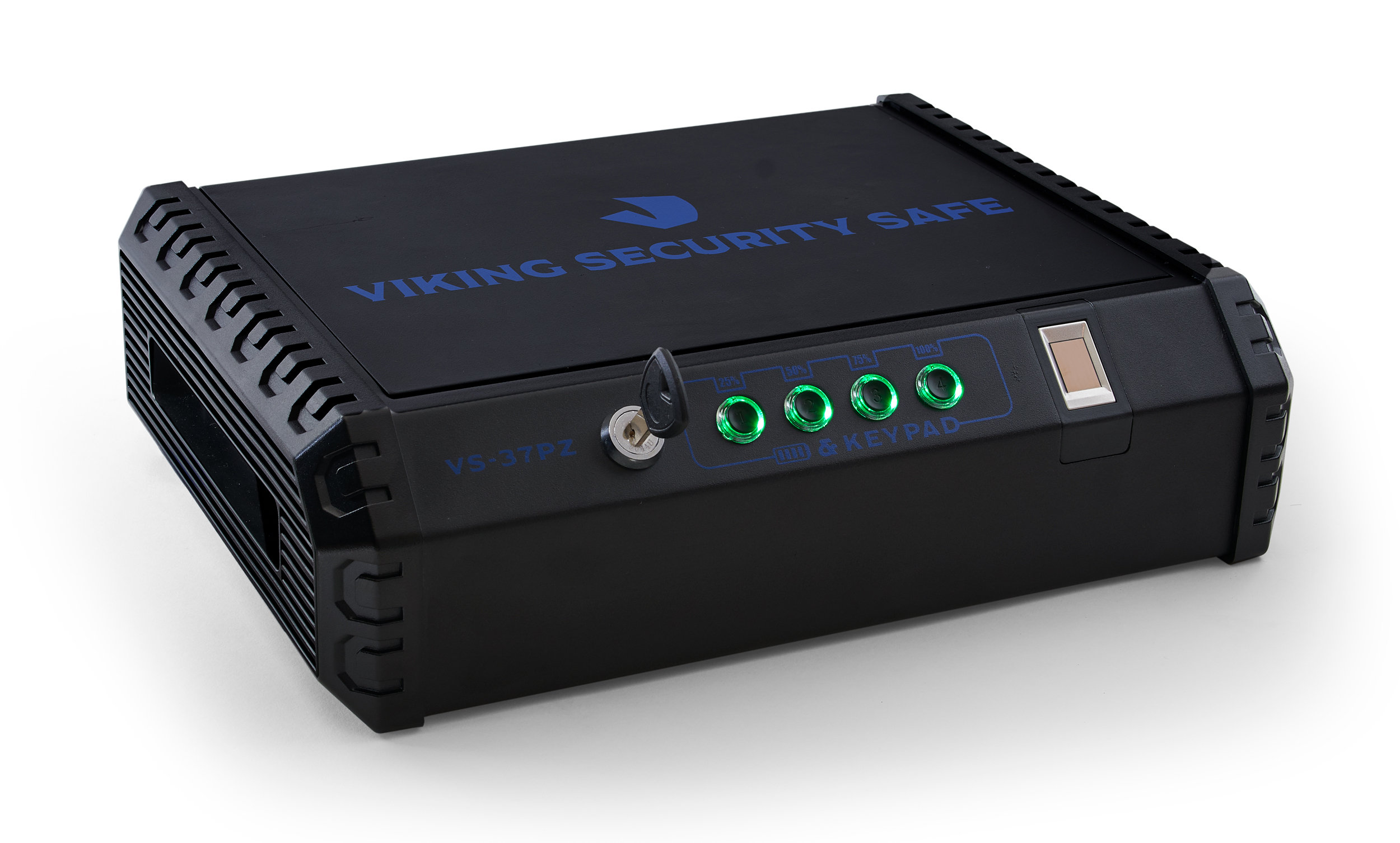 Viking Security Safe VS-37PZ Two Gun Fingerprint Biometric Sensor & Keypad 2 Handgun Pistol Safe ...