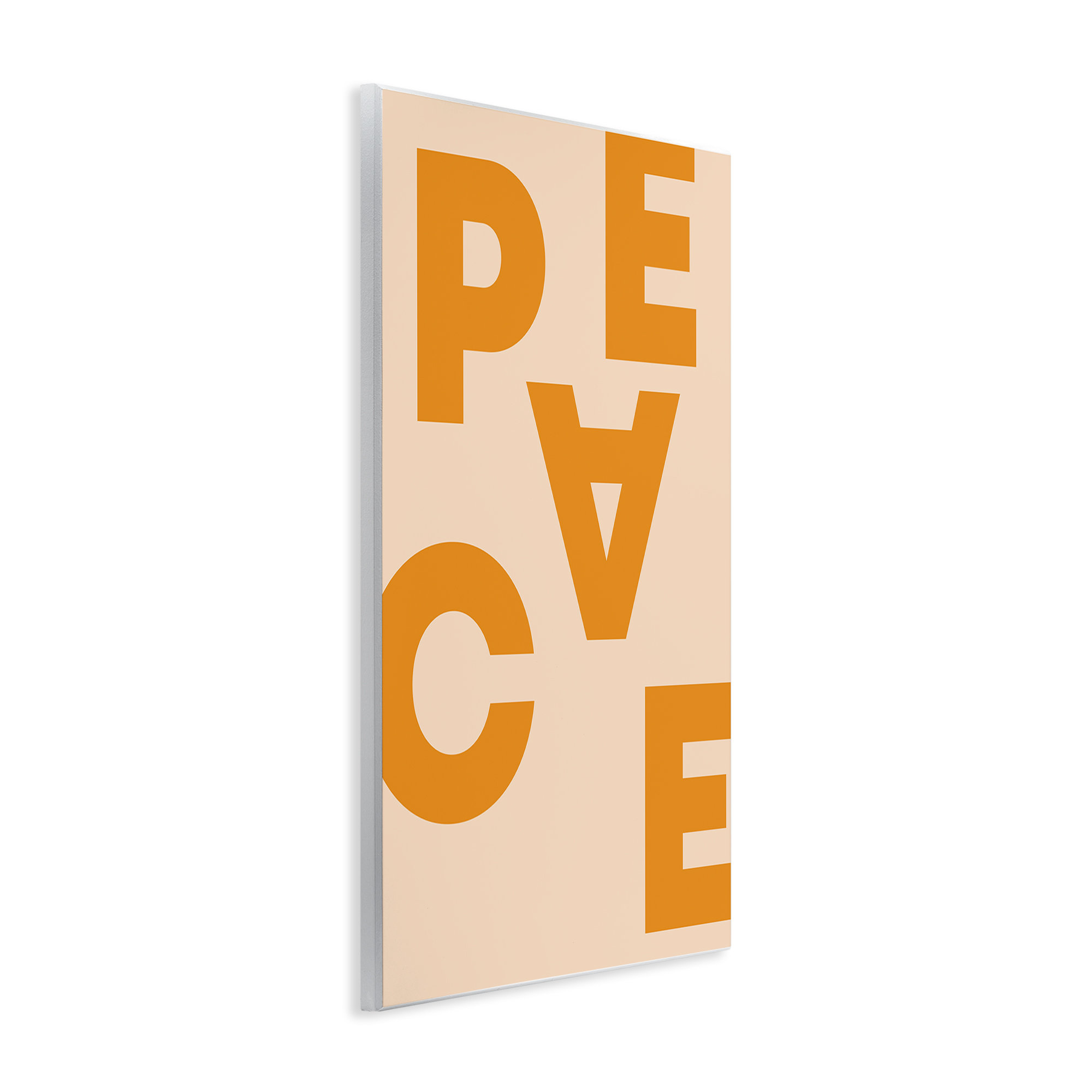 George Oliver Peace Orange Typography Wall Plaque Art by Incado | Wayfair