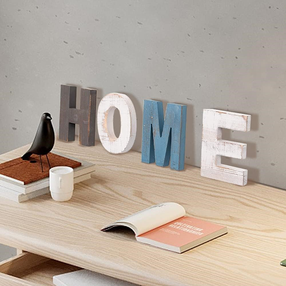 Gracie Oaks Coral Flower Rustic Wood Home Sign, Decorative Wooden Block ...