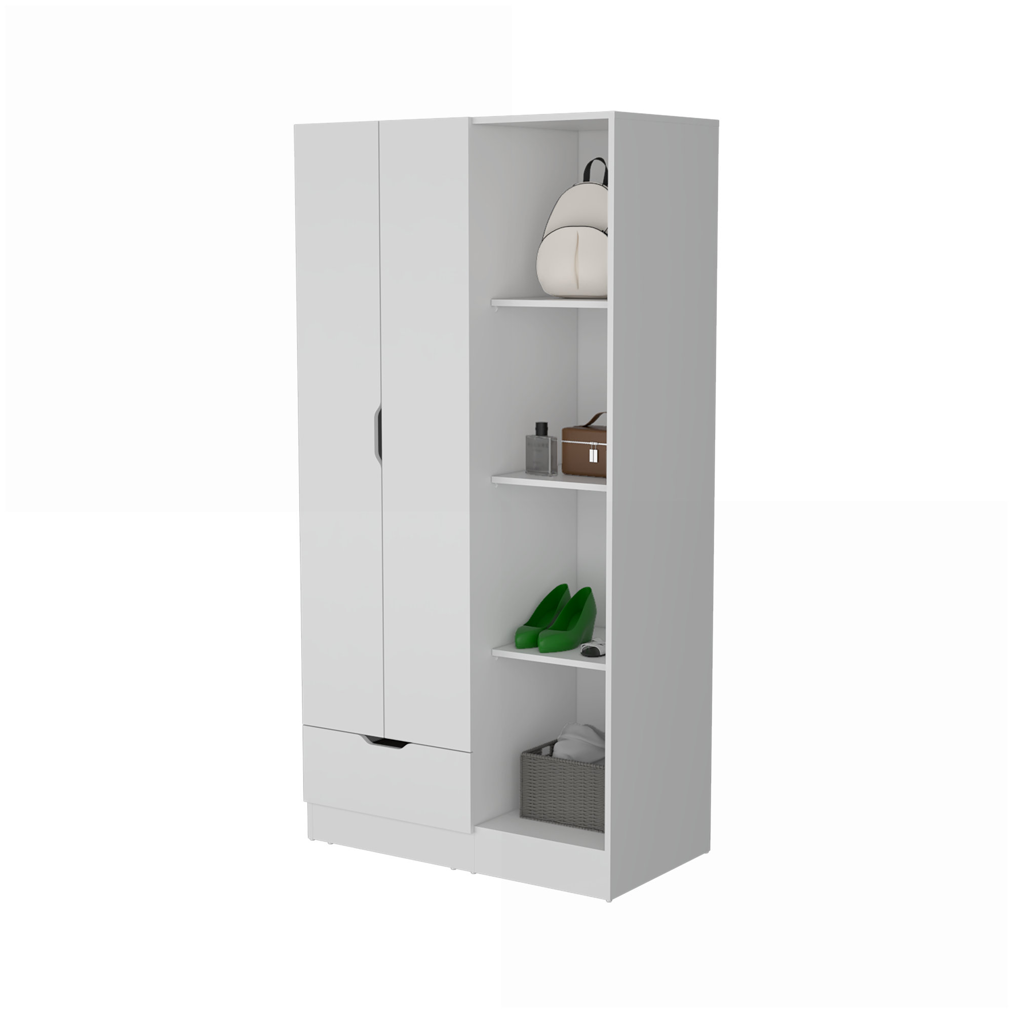 Latitude Run® Chests & Wardrobes | Cimarron 2-Door Armoire with 1 ...