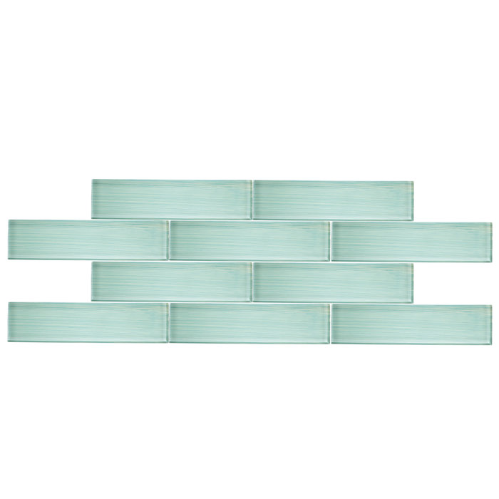 VicciDesign 3" x 12" Glass Subway Tile & Reviews | Wayfair