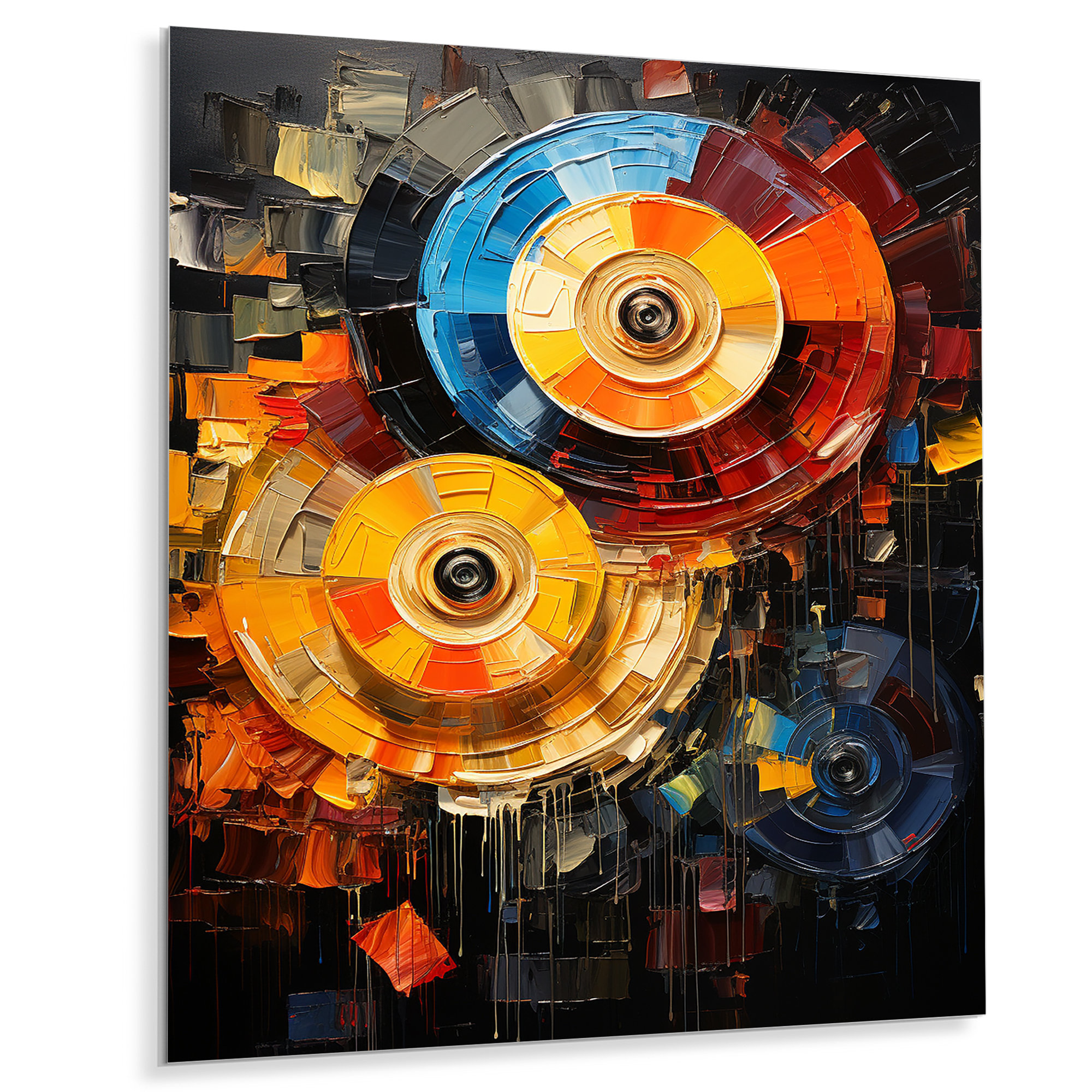 Bungalow Rose Colorful Record Vinyl Symphony IV - Vinyl Records Metal ...