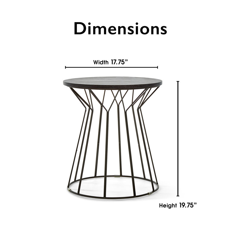 Elle Decor Fleur Fleur Side Table & Reviews | Wayfair