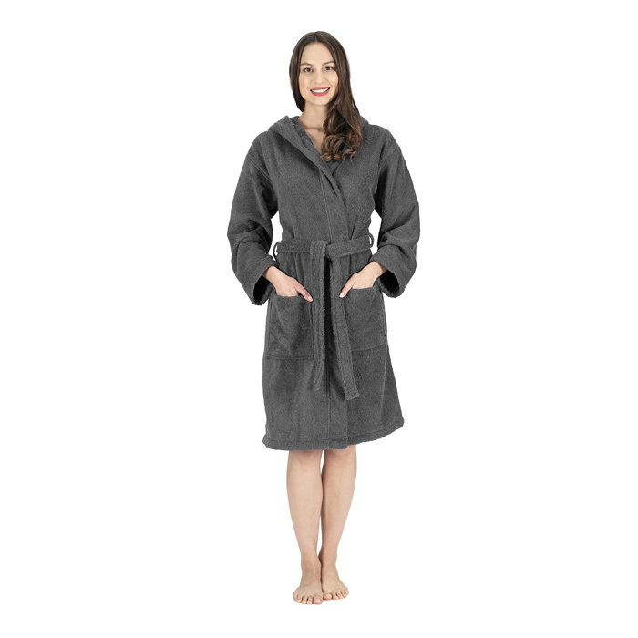 Nine West HoodedTurkish Cotton Unisex Bath Robe Collection & Reviews ...