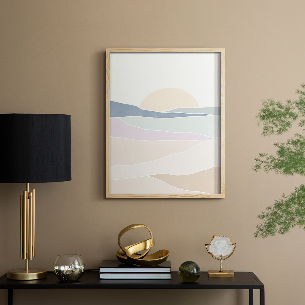 George Oliver Wave Tableau II Framed Print - Solid Wood - Wayfair Canada