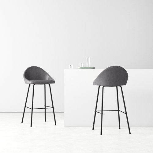 Modern Leather Bar Stools + Counter Stools | AllModern