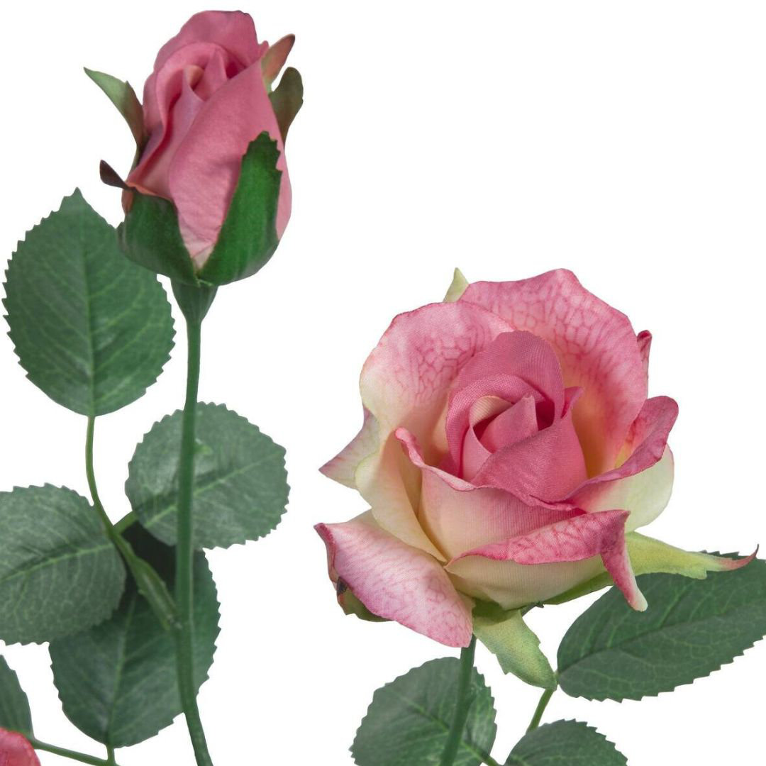 Primrue Stephens Silk Pink Rose Arrangement | Wayfair