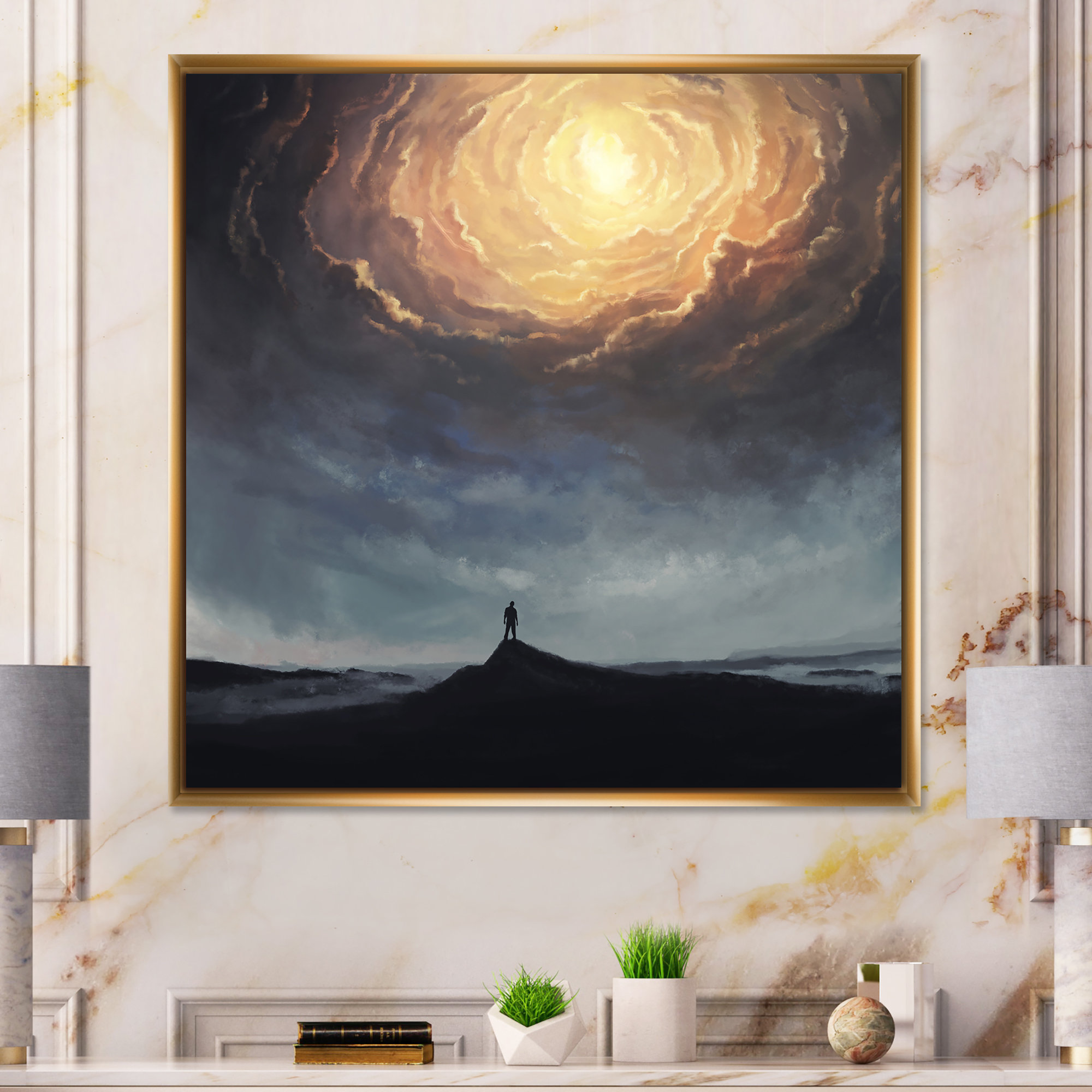 Trinx Religious Path Through The Sky On Canvas Painting | Wayfair